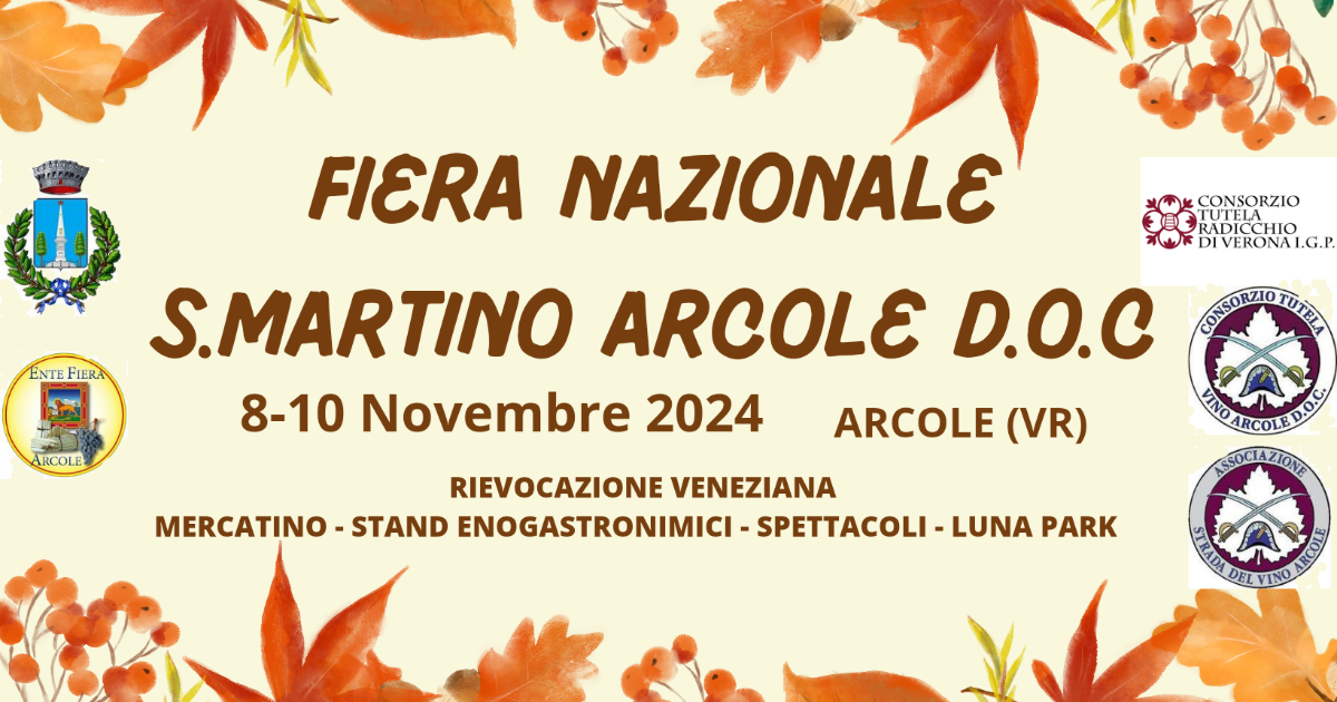 Comune di Arcole - FIERA NAZIONALE DI SAN MARTINO 2024